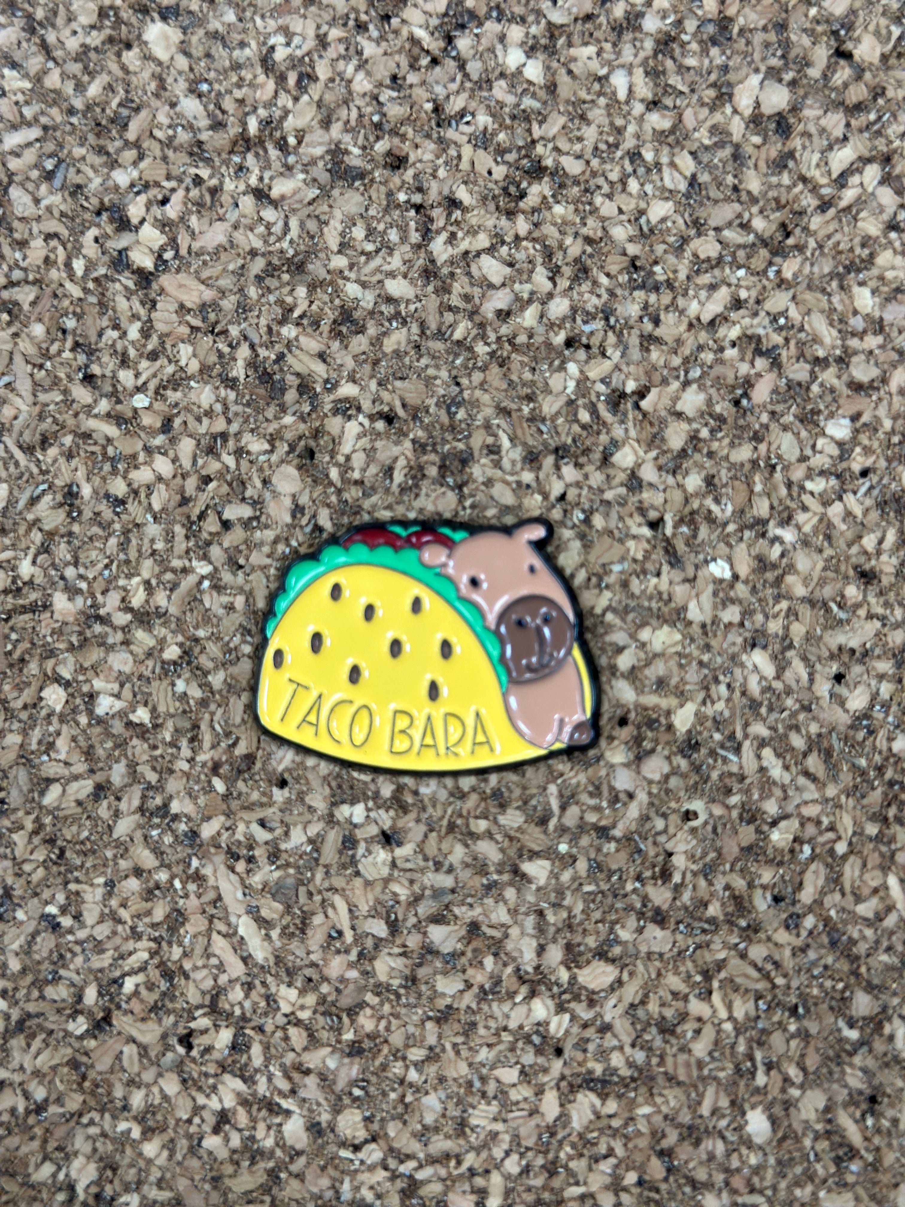Capybara Taco Bara Pin Badge – Kawaii Killmonster